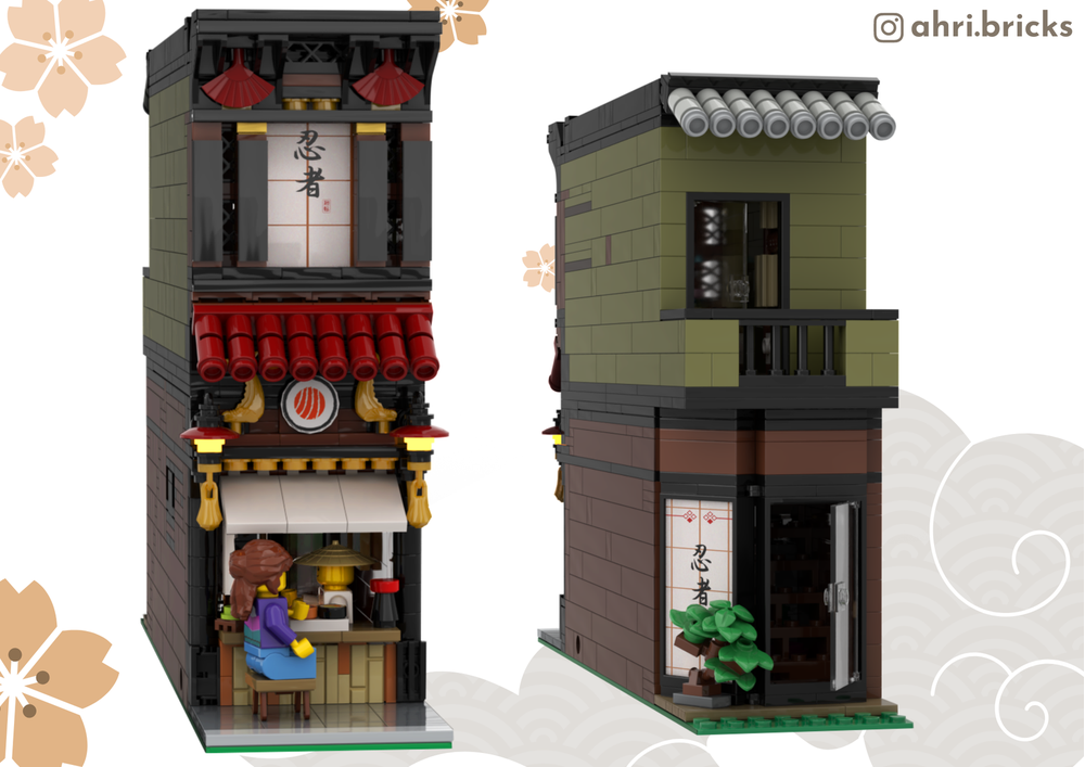 LEGO MOC Sushi Spot Modular by ahri.bricks | Rebrickable - Build with LEGO