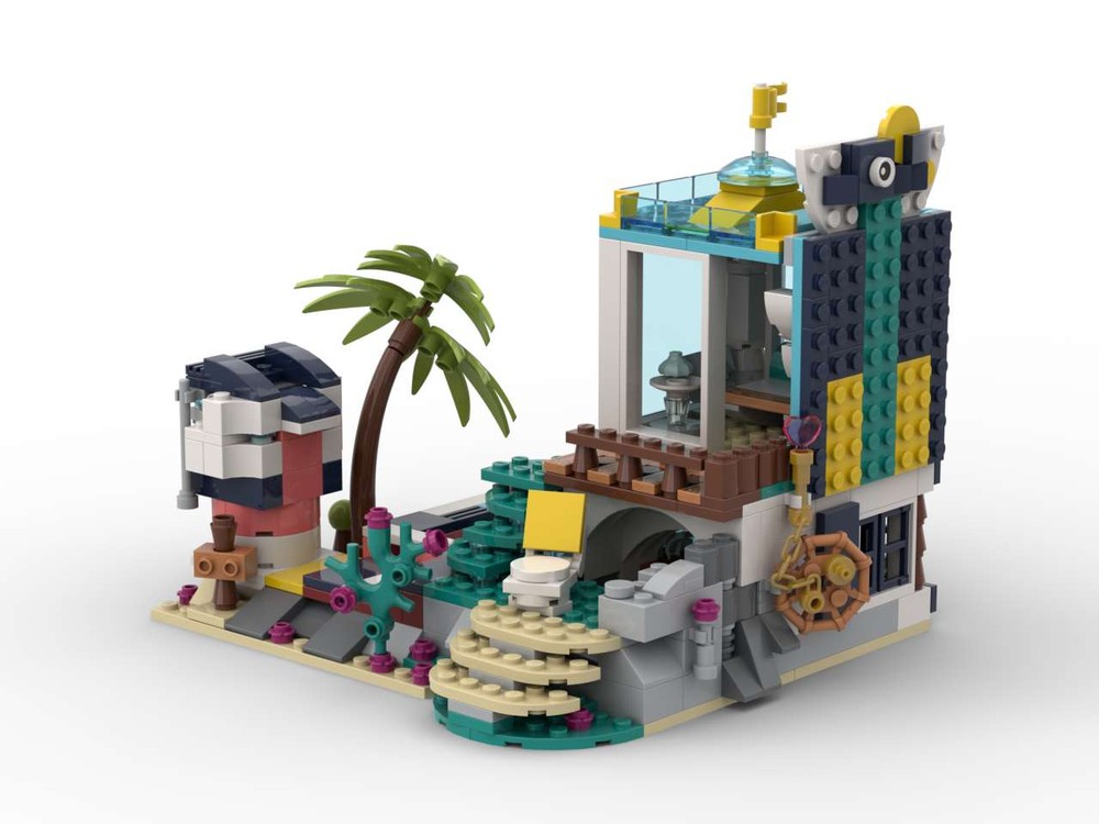 LEGO MOC 41380 Cool Pool House by Gooble | Rebrickable - Build with LEGO