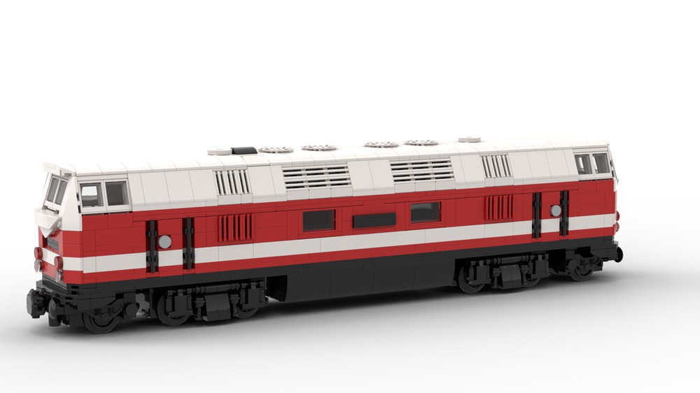 LEGO MOC Diesel locomotive - BR 118 V180 - MOC by Mimi68 | Rebrickable - Build with LEGO