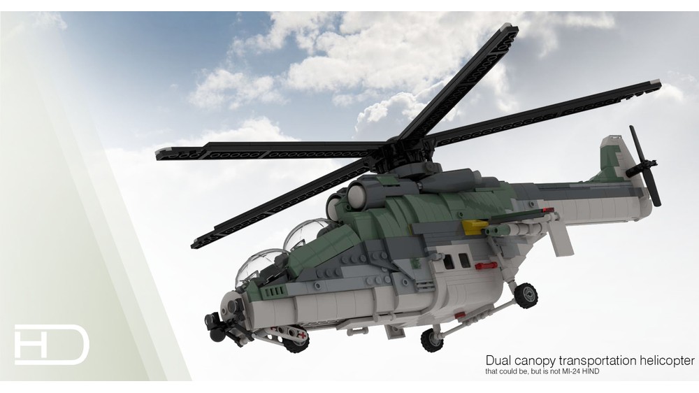 LEGO MOC Dual cockpit transportation helicopter by Horcikdesigns ...