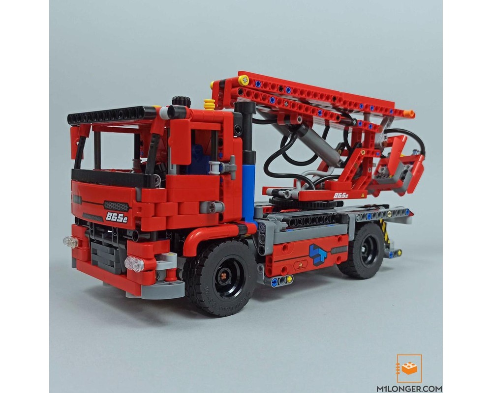 Lego Moc 42144 Cherry Picker By Mlonger Rebrickable Build With Lego