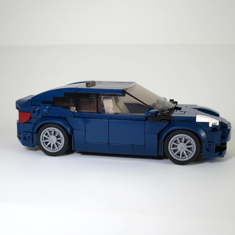 LEGO MOC Tesla Model 3 – Blue by lunabricks | Rebrickable - Build with LEGO