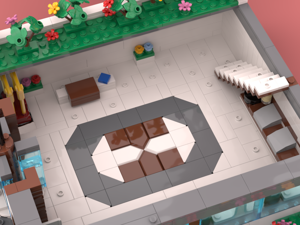 Lego Moc Hotel By The Lego Master Rebrickable Build With Lego