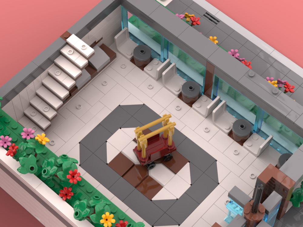 Lego Moc Hotel By The Lego Master Rebrickable Build With Lego