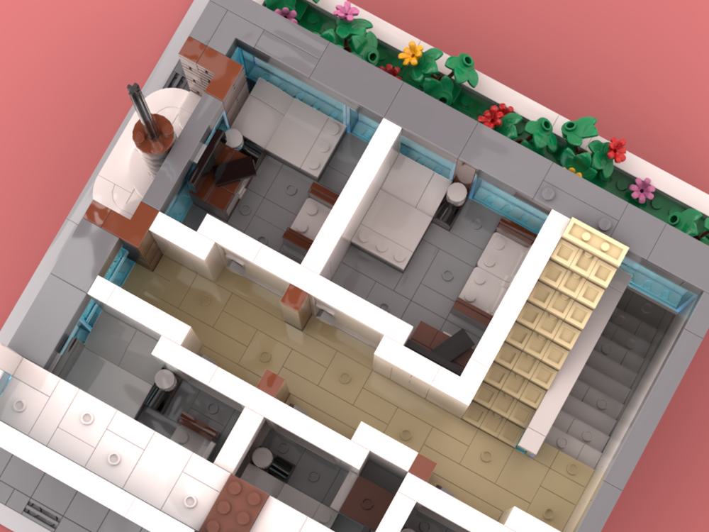 Lego Moc Hotel By The Lego Master Rebrickable Build With Lego
