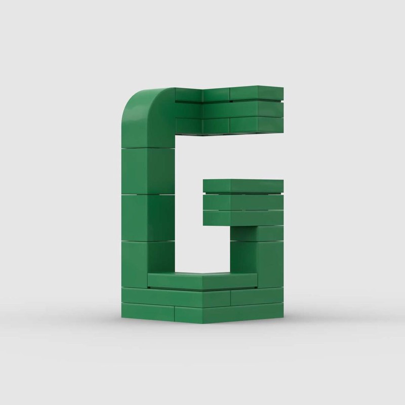 LEGO MOC 3D Letter G 3x3x5 by uminuo | Rebrickable - Build with LEGO
