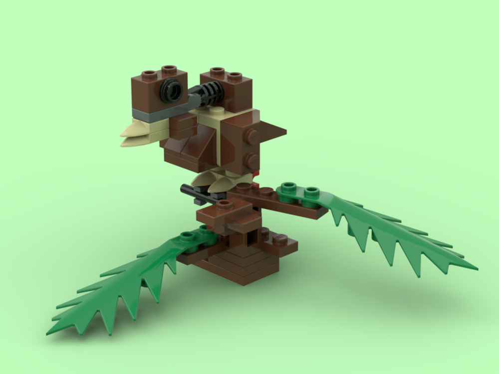 LEGO MOC Bird on a perch by Silm4ril | Rebrickable - Build with LEGO