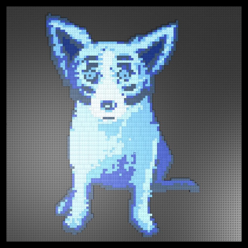 LEGO MOC Blue Dog by agribrixx | Rebrickable - Build with LEGO