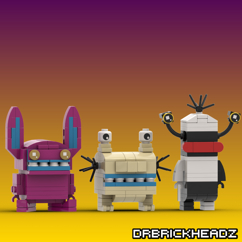 LEGO MOC Aaahh!!! Real MonstersCustom Brickheadz Bundle by DrBrickheadz | Rebrickable - Build ...