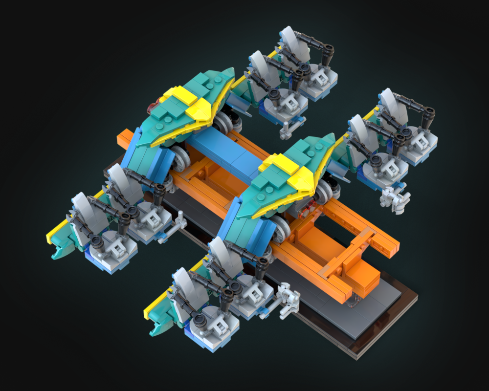 LEGO MOC Thunderbird Roller Coaster Train Model by CarCar75 ...