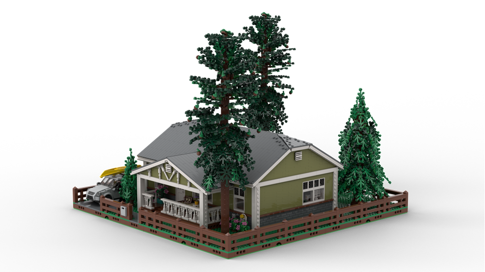 LEGO MOC 2 Bedroom Ranch Bungalow Furnished Deluxe by Yellow.LXF ...