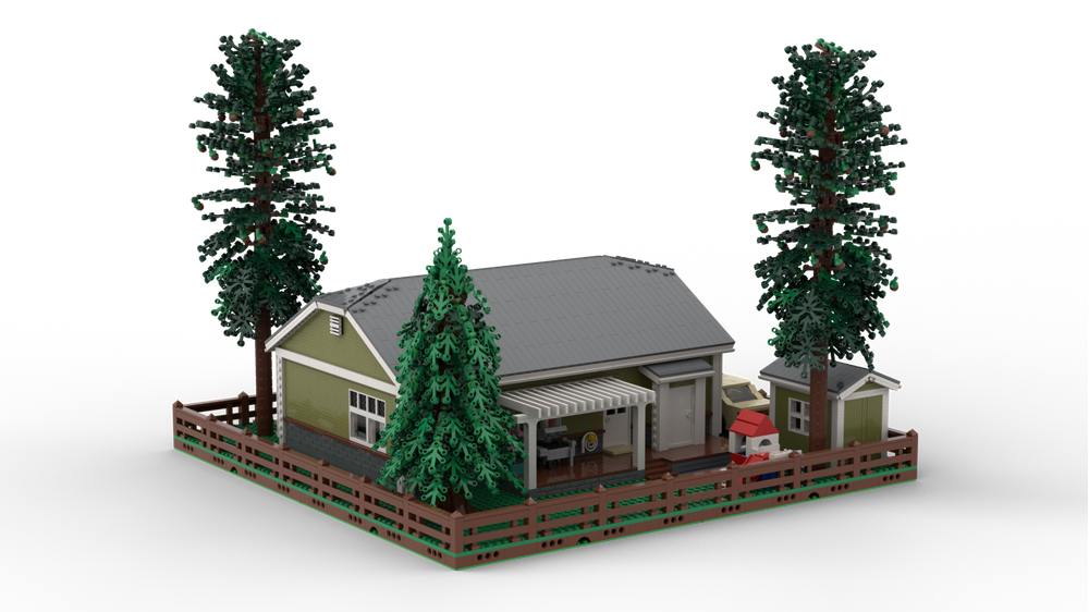 LEGO MOC 2 Bedroom Ranch Bungalow Furnished Deluxe by Yellow.LXF ...