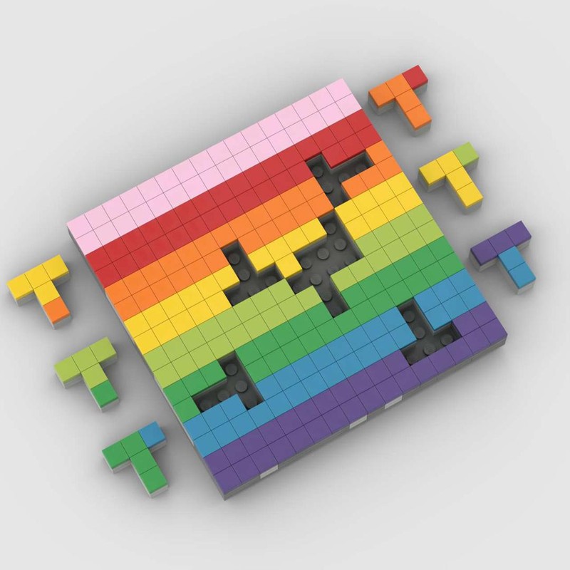 LEGO MOC Puzzle Tessellation:T by uminuo | Rebrickable - Build with LEGO