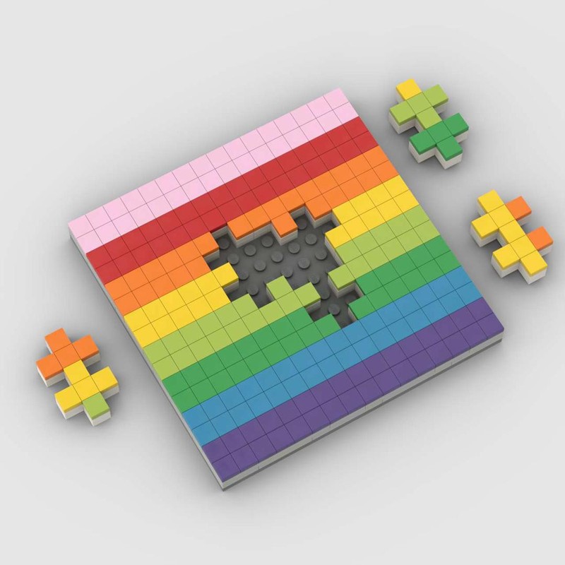 LEGO MOC Puzzle Tessellation: ++ by uminuo | Rebrickable - Build with LEGO