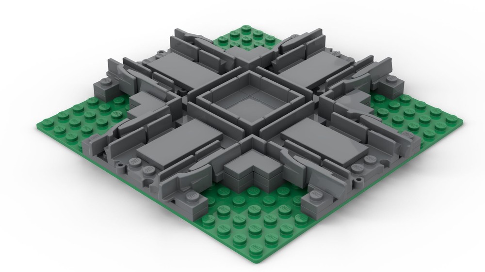 LEGO MOC-120992 Tracks X-Cross - Croisement de Chemin de fer - MOC by ...