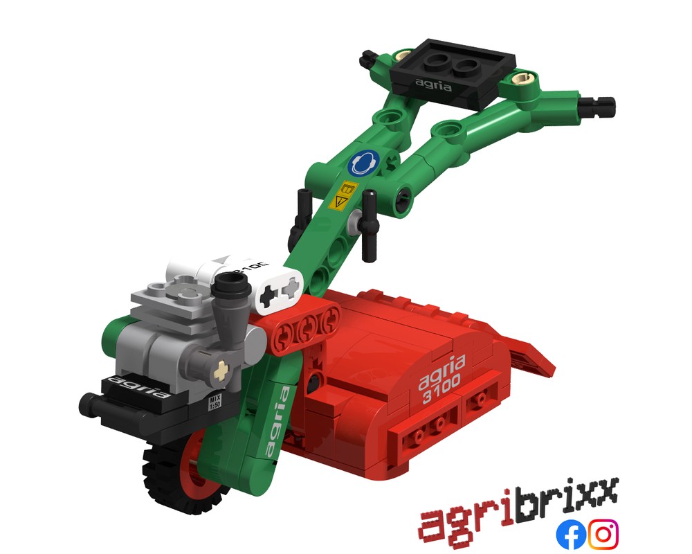 Lego Moc Agria 3100 Rotavator By Agribrixx Rebrickable Build With Lego