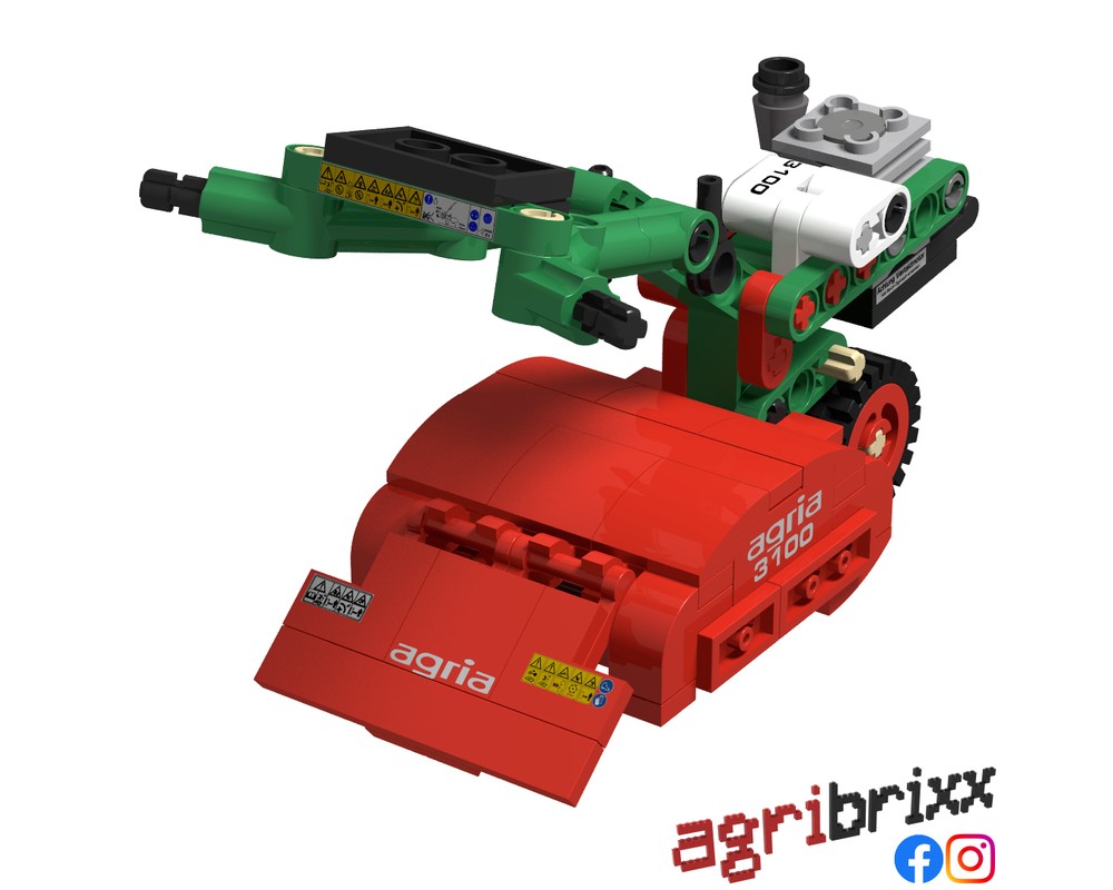 Lego Moc Agria 3100 Rotavator By Agribrixx Rebrickable Build With Lego