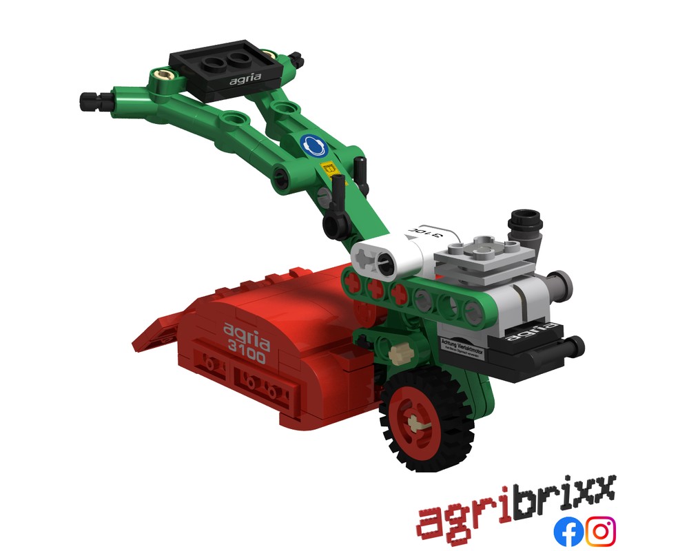 Lego Moc Agria 3100 Rotavator By Agribrixx Rebrickable Build With Lego