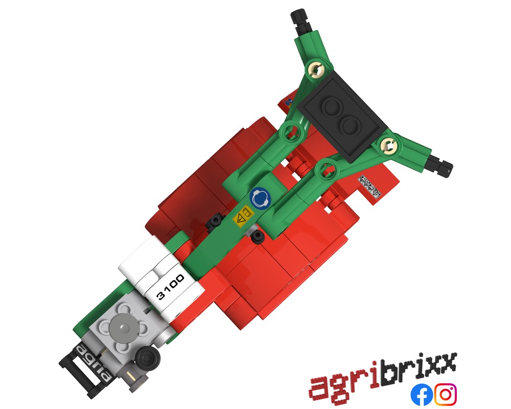 Lego Moc Agria 3100 Rotavator By Agribrixx Rebrickable Build With Lego
