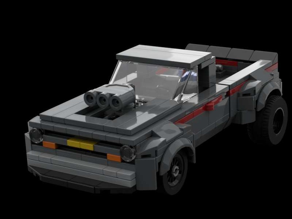 LEGO MOC '68 Chevy C10-Drag Truck by ZLTR co. | Rebrickable - Build with LEGO