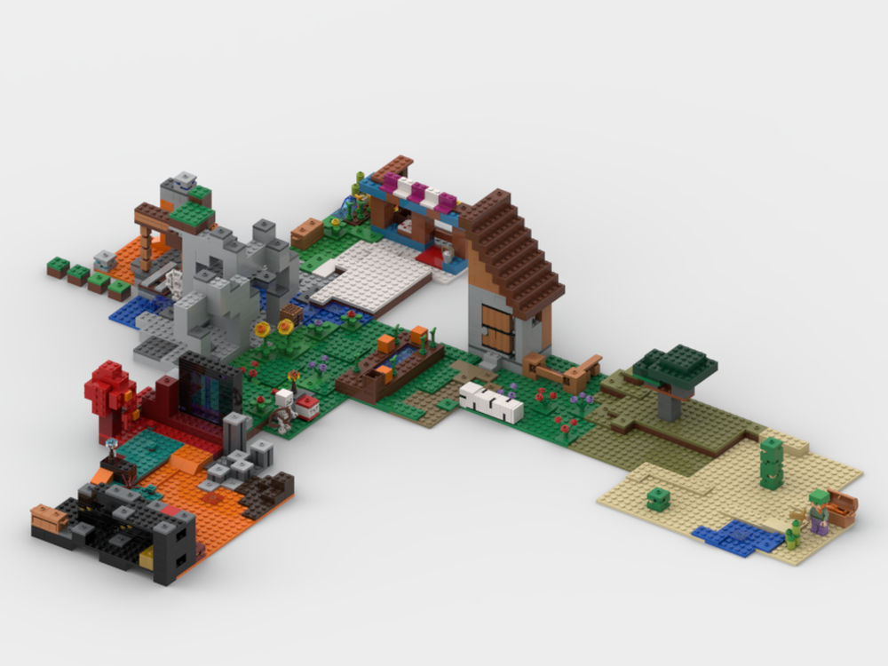 LEGO MOC Minecraft world part 1-8 combined by thibou1234 | Rebrickable ...