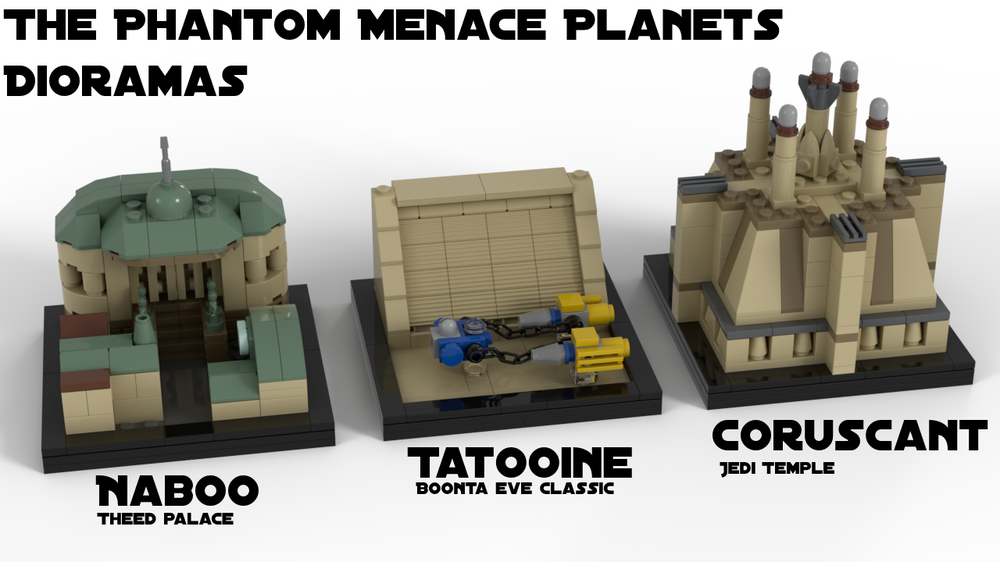 LEGO MOC The Phantom Menace Dioramas by IH Bricks | Rebrickable - Build ...