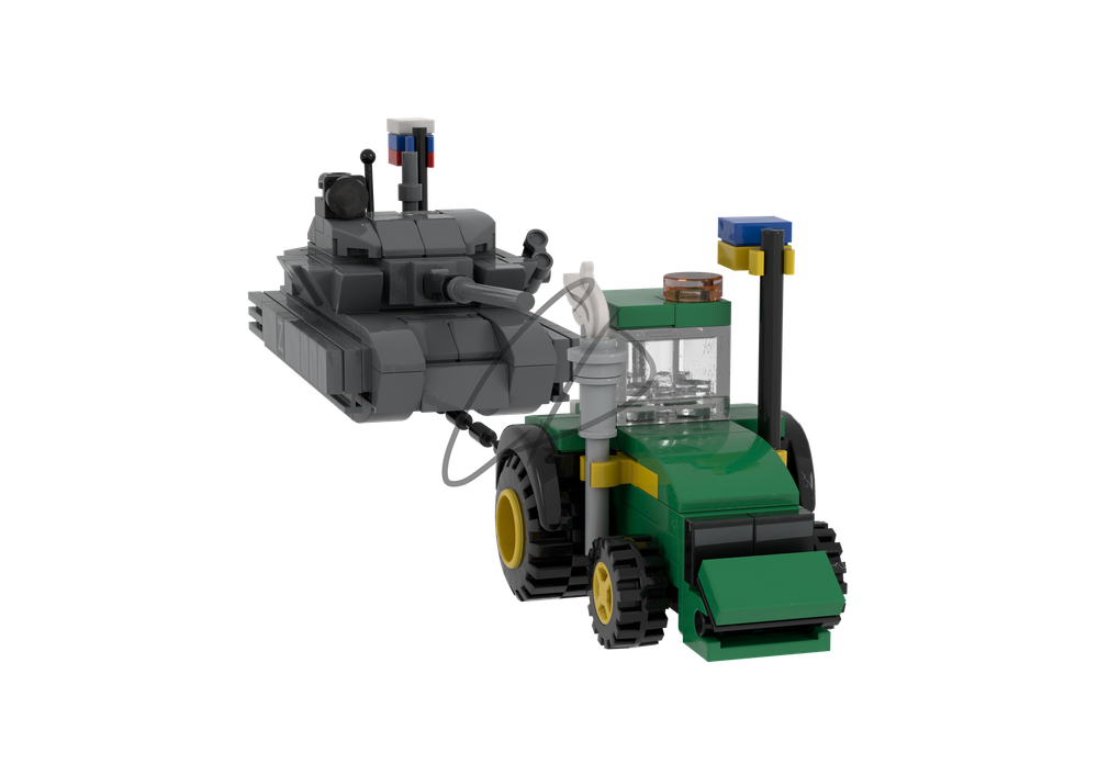 LEGO MOC John Deere Tractor & Russian T-72 – UKRAINE by Mexximus ...