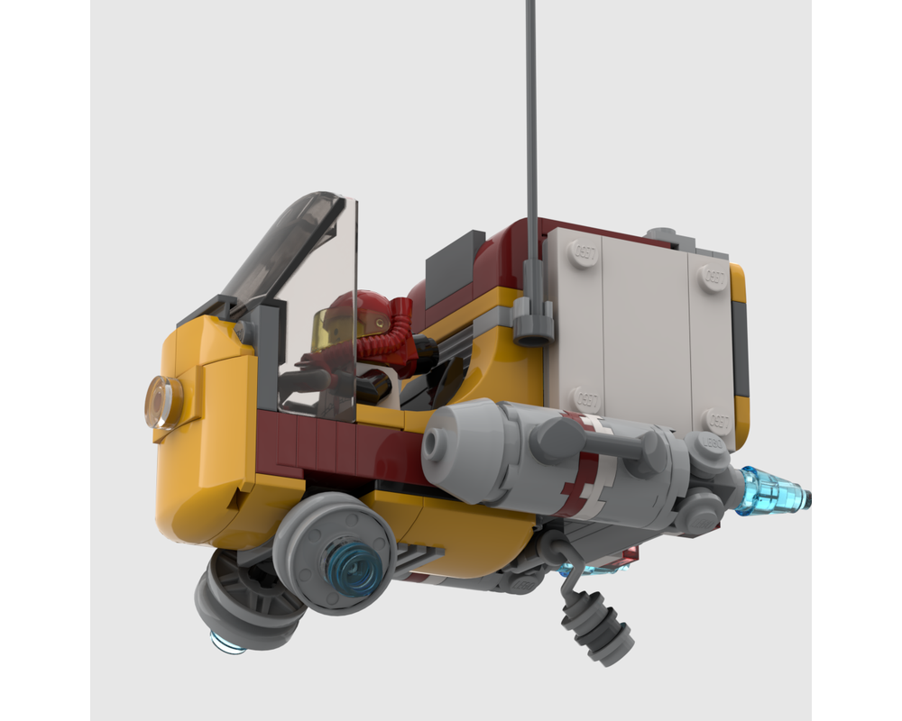 Lego Moc Space Delivery Scooter By Digibrick Rebrickable Build