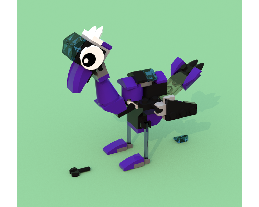 LEGO MOC 41525 One-eyed ostrich by BriXperiMent | Rebrickable - Build ...