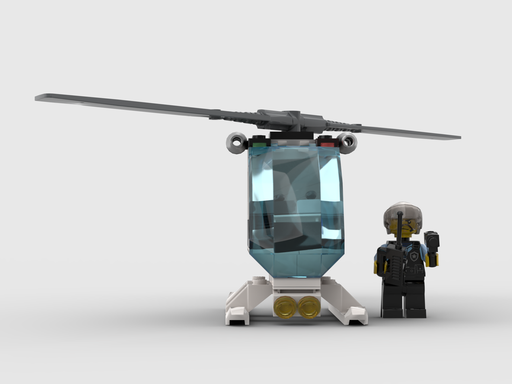 LEGO MOC 6642 - Police Helicopter remake by Redness | Rebrickable ...
