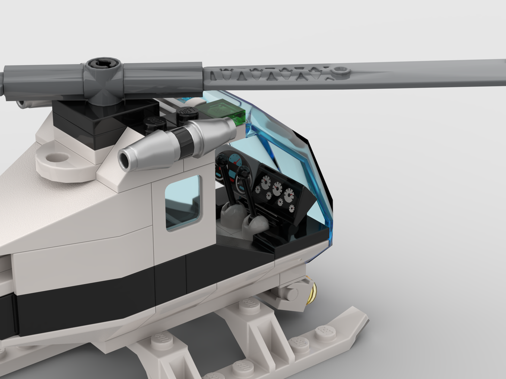 LEGO MOC 6642 - Police Helicopter remake by Redness | Rebrickable ...