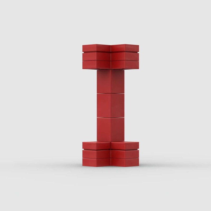 LEGO MOC 3D Letter I 3x3x5 by uminuo | Rebrickable - Build with LEGO