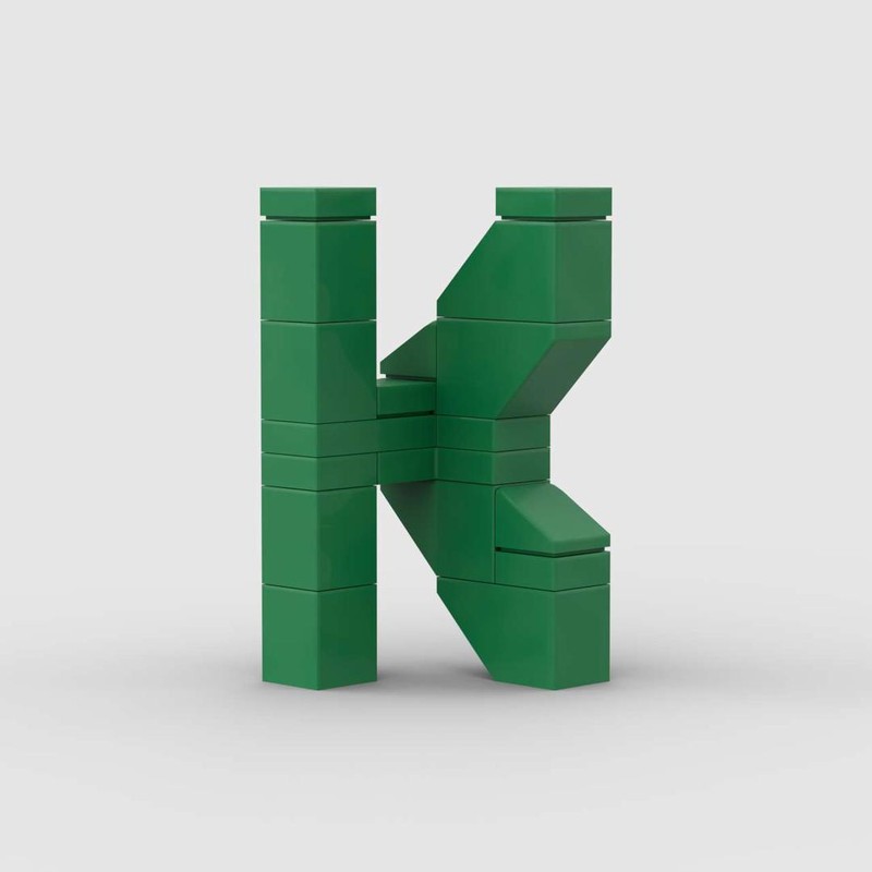 LEGO MOC 3D Letter K 3x3x5 by uminuo | Rebrickable - Build with LEGO