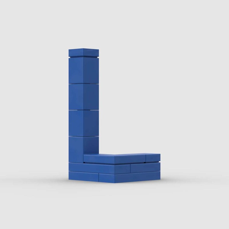 LEGO MOC 3D Letter L 3x3x5 by uminuo | Rebrickable - Build with LEGO
