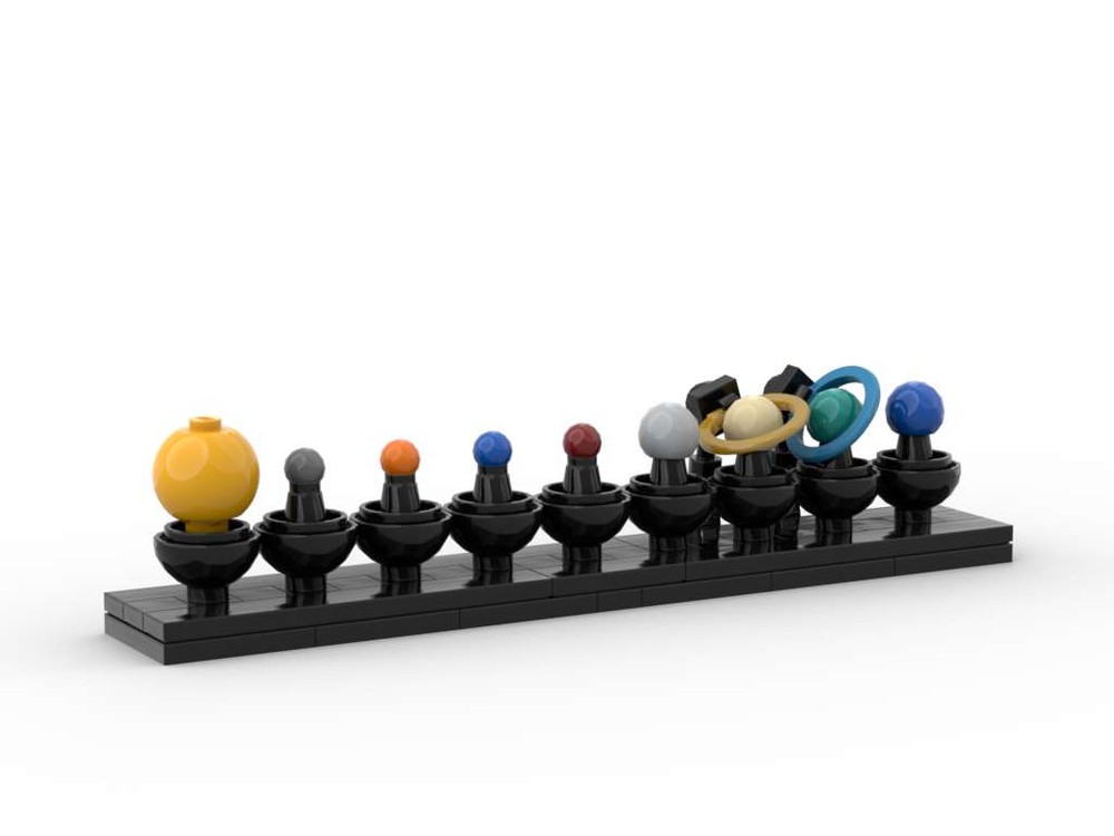 LEGO MOC Miniature solar system by Brickean | Rebrickable - Build with LEGO