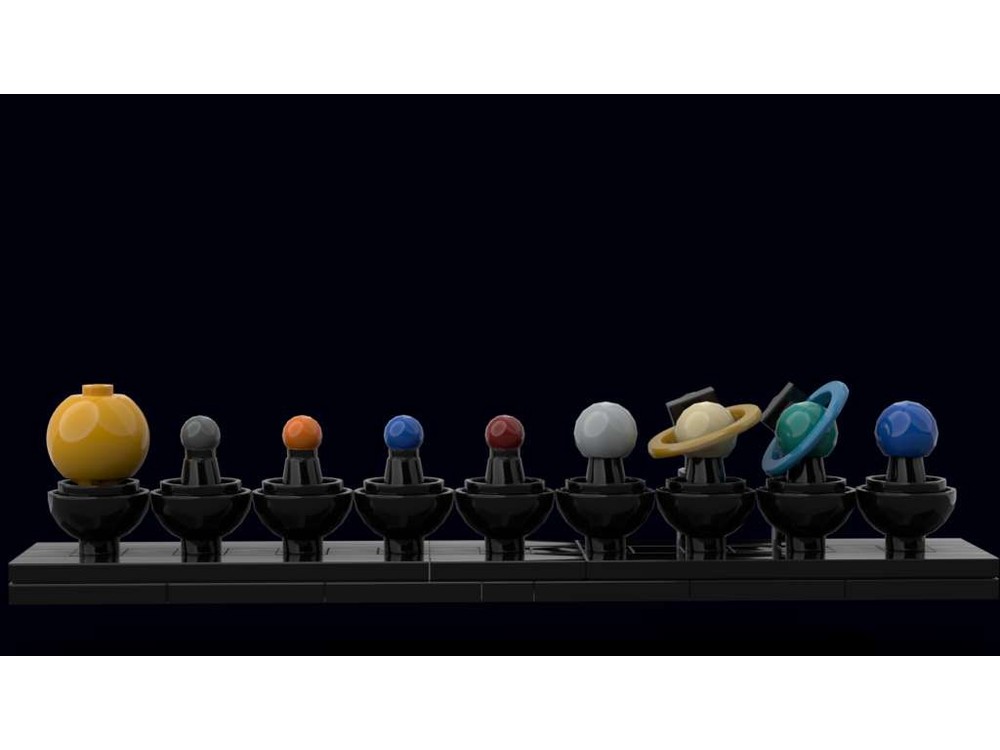 LEGO MOC Miniature solar system by Brickean | Rebrickable - Build with LEGO