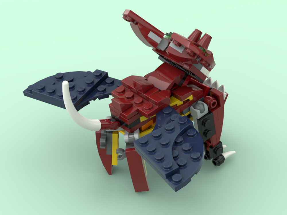 LEGO MOC Dragon Pig by eric_nunya | Rebrickable - Build with LEGO