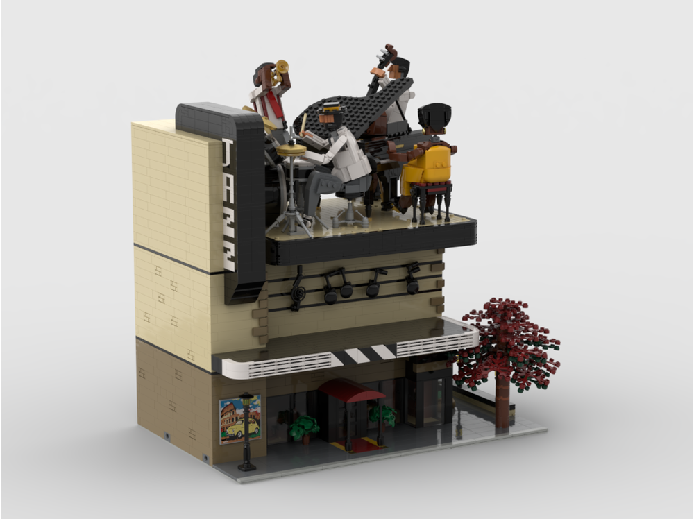 LEGO MOC Modular Jazz Club + Display for set 21334-1 Jazz Quartet by ...