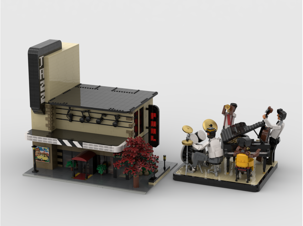 LEGO MOC Modular Jazz Club + Display for set 21334-1 Jazz Quartet by ...