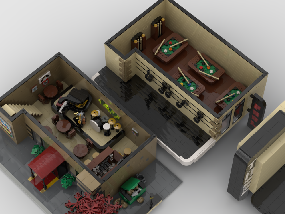 LEGO MOC Modular Jazz Club + Display for set 21334-1 Jazz Quartet by ...