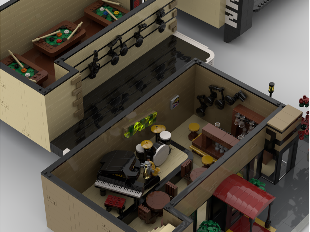 LEGO MOC Modular Jazz Club + Display for set 21334-1 Jazz Quartet by ...