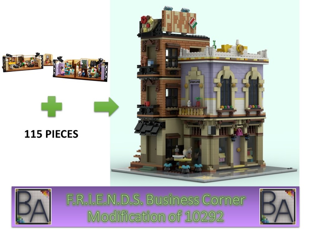 LEGO MOC Friends Business Corner - Modification of Set 10292 by Brick ...