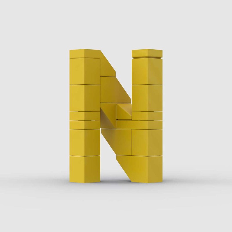 LEGO MOC 3D Letter N 3x3x5 by uminuo | Rebrickable - Build with LEGO