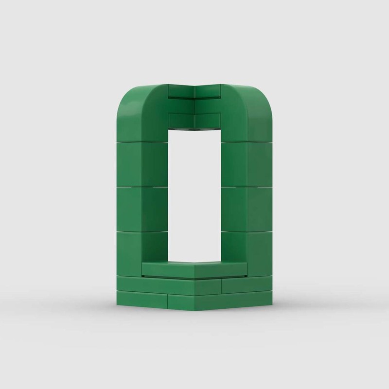 LEGO MOC 3D Letter O 3x3x5 by uminuo | Rebrickable - Build with LEGO