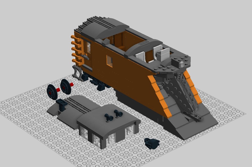 LEGO MOC Railroad Snow plow 1:48 scale by MGDawson | Rebrickable ...