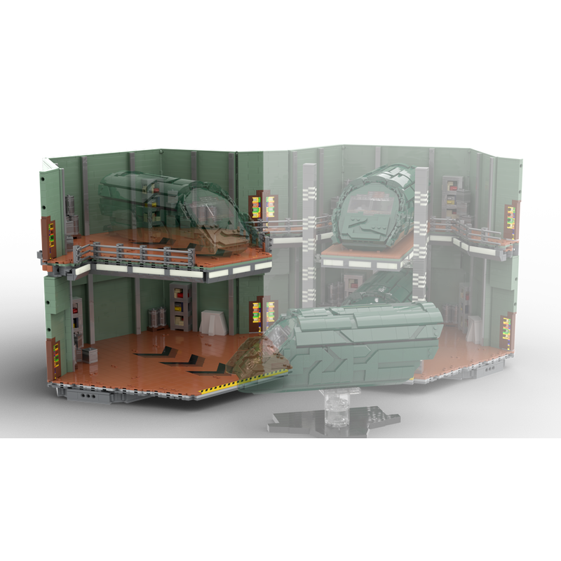 LEGO MOC Stargate Atlantis Puddle Jumper Bay (type A) by axsbricks ...