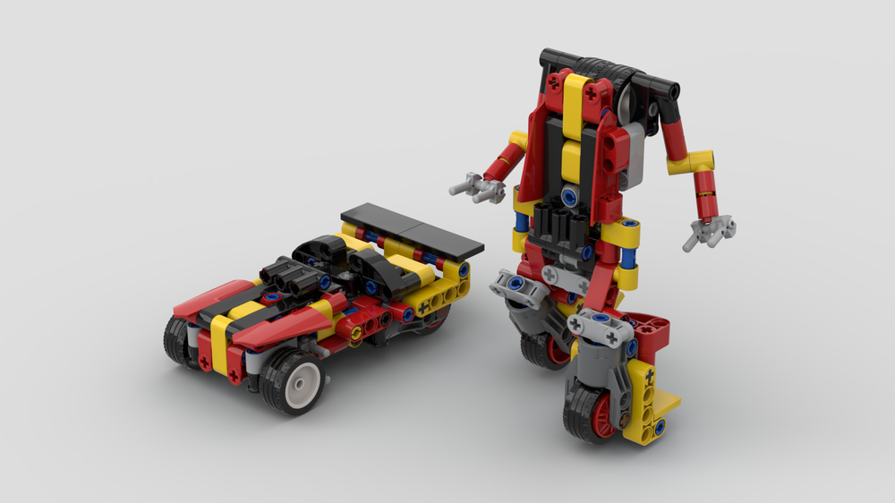 Lego Moc Roadster Transformer By Ervit Rebrickable Build With Lego
