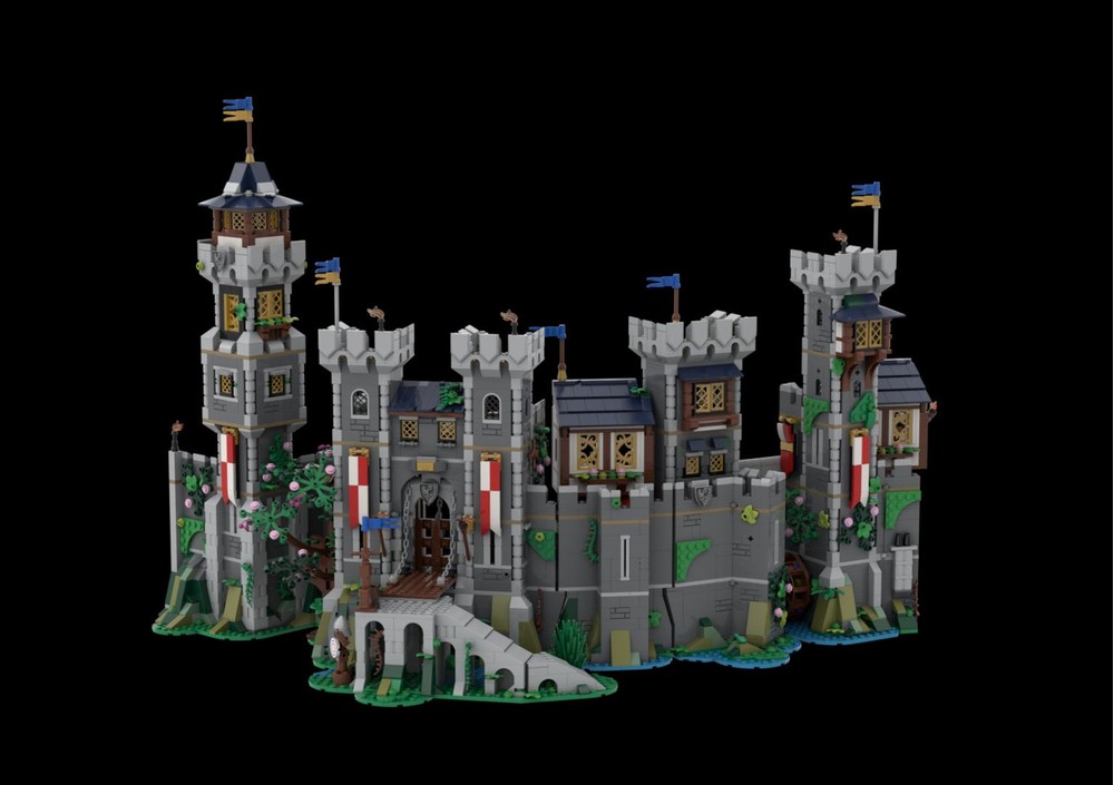 Lego Moc Falcon Fortress By Theastralj Rebrickable Build With Lego