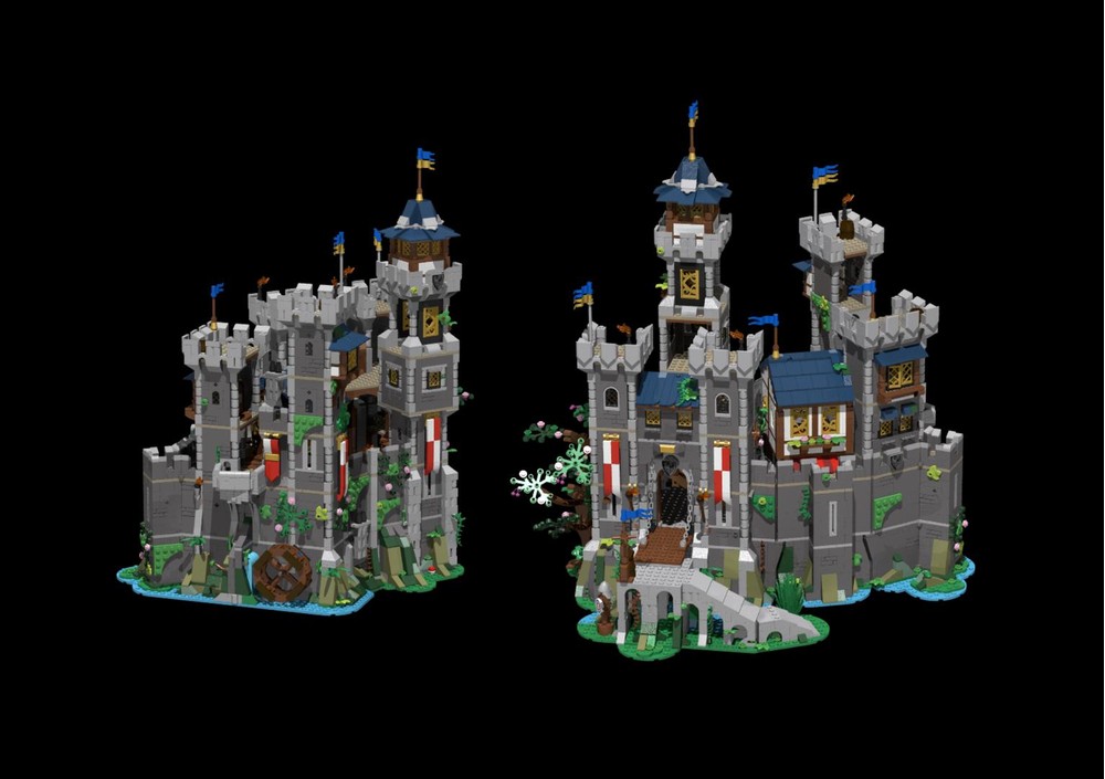 Lego Moc Falcon Fortress By Theastralj Rebrickable Build With Lego