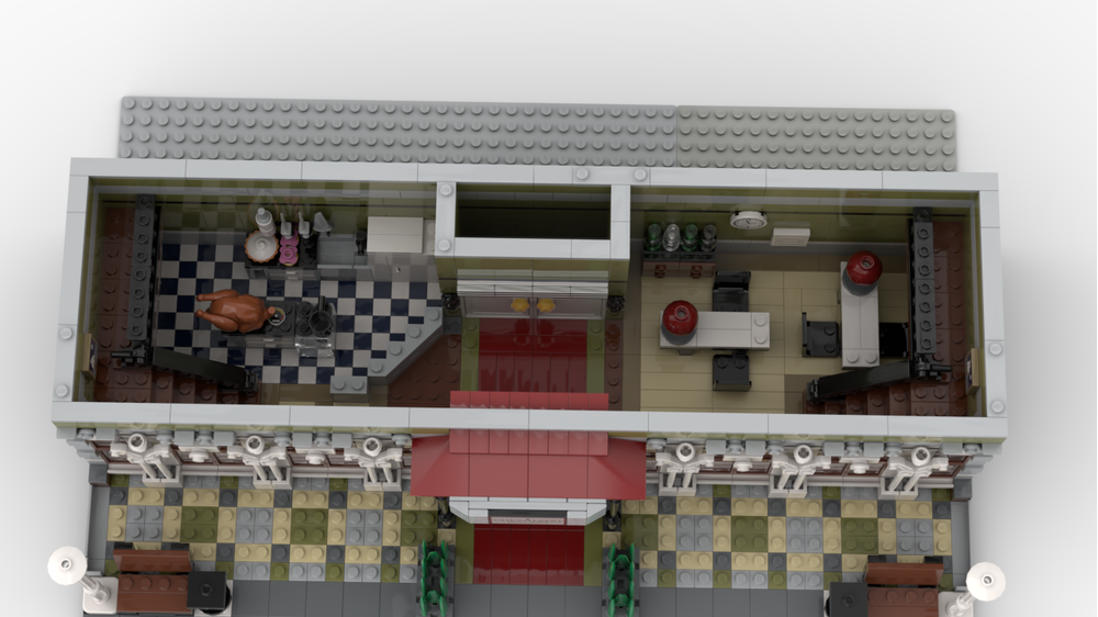 LEGO MOC-121313 Parisian Garden Hotel 10243 Alternate Build by ...